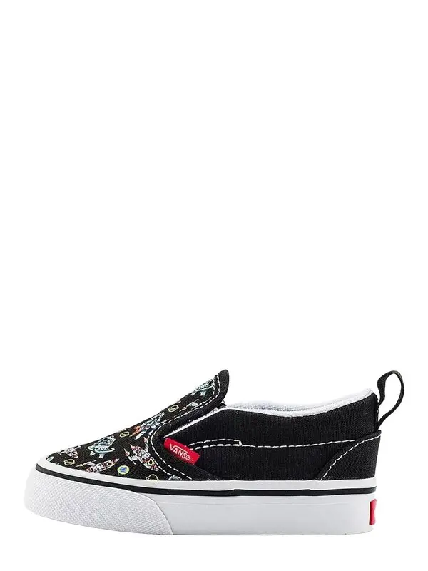 VANS Classic Slip-on Sneakers With Graphic Print - Black