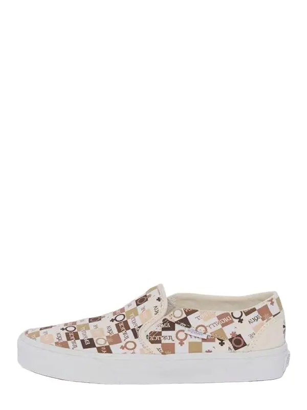VANS Slip-on "divine" Graphic Print Casual Shoes - Neutral/marshmallow