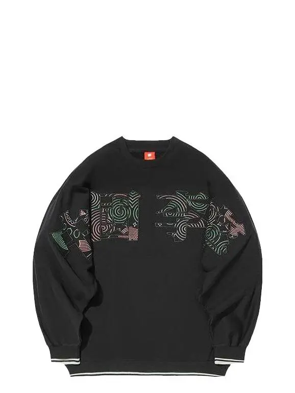 LI-NING Loose Round Neck Pullover - Autum Black