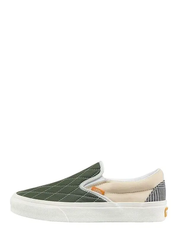 VANS Quilted Slip-on Sneakers - Green/light Gray
