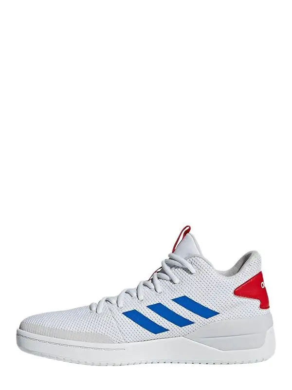 Adidas Bball 80s High Top Sneakers - Cloud White/blue/scarlet