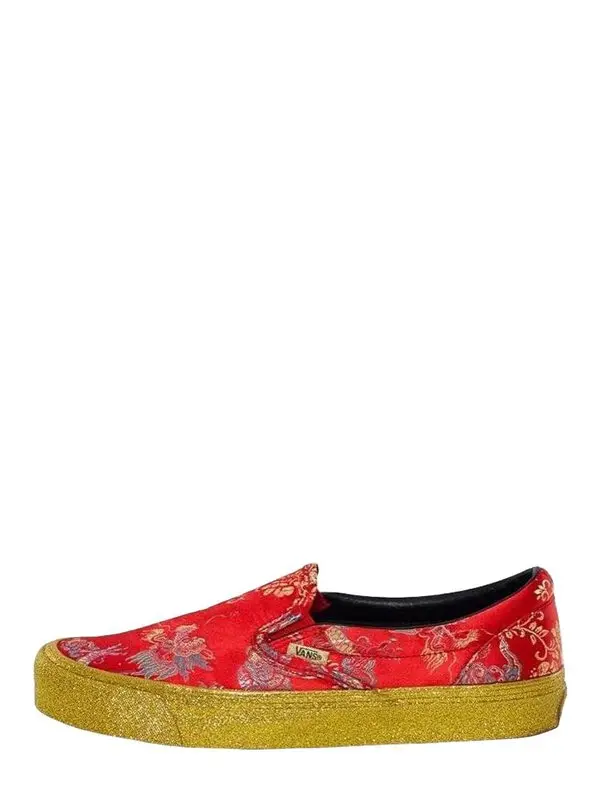 VANS Opening Ceremony X Og Classic Slip-on 'good Luck - Red/gold
