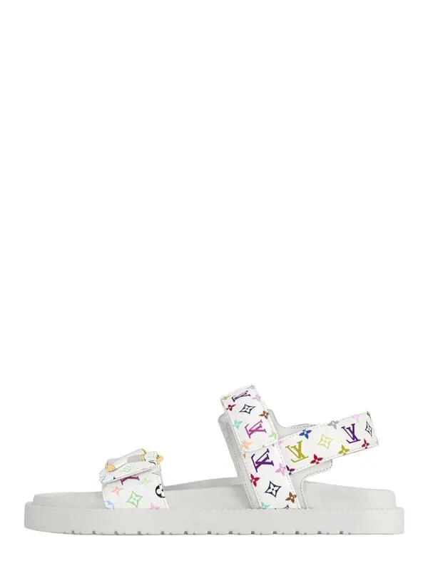 LOUIS VUITTON X Takashi Murakami Sunset Sandals - White/multi-color