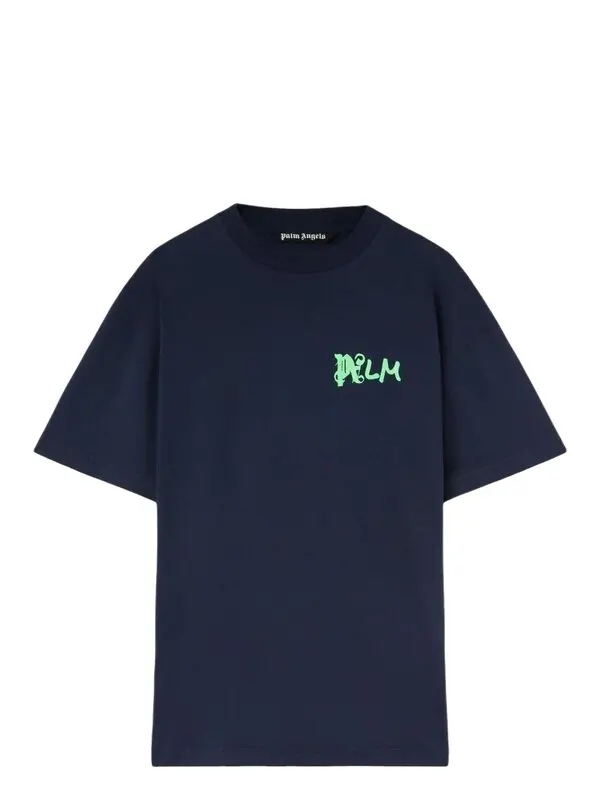 Palm Angels I Am Lost T-shirt Blue - Navy
