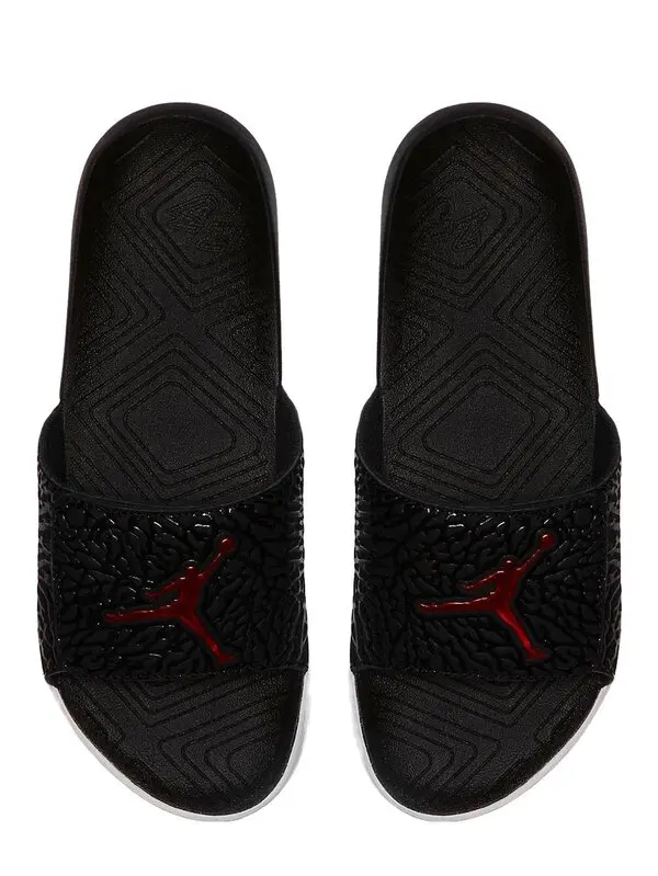 JORDAN Air Hydro V2 Slide - Black/gym Red-white