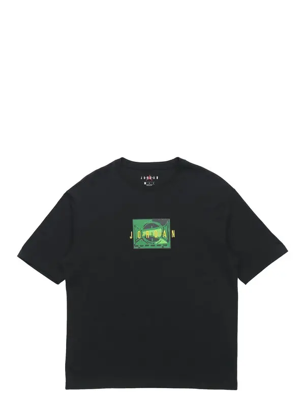 JORDAN Sport Dna Logo Printing Short Sleeve - Black