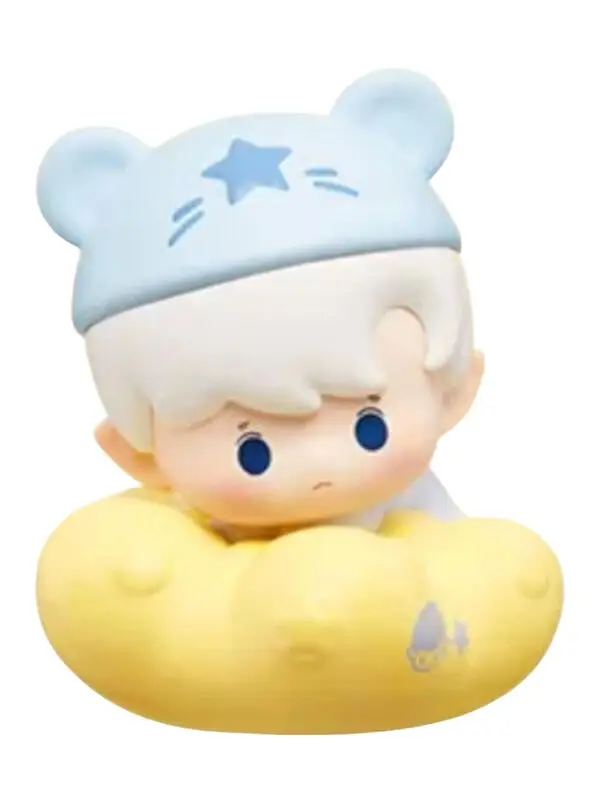 POP MART Pop Bean Goodnight, Night Sky Series Figure 'hacipupu Lie On Star Cluster - Multi-color