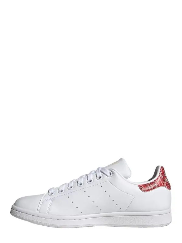 Adidas Originals Stan Smith Lace Up Sneakers - White/red