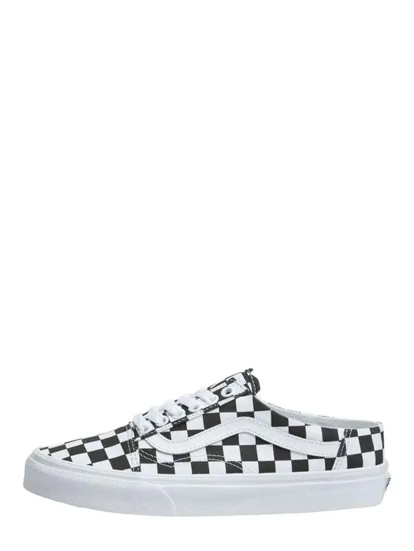 VANS Checkerboard Old Skool Mule - Whiteblack
