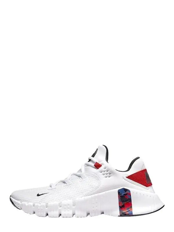 Nike Free Metcon 4 'veterans Day' Athletic Sneakers - White/gym Red/deep Royal Blue
