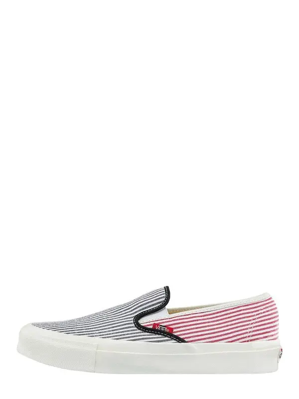 VANS Style 48 Lx Striped Slip-on Sneakers - Blue/pink