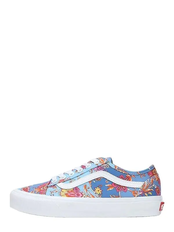 VANS Liberty Fabrics X Old Skool Tapered Patchwork Floral Sneakers - Blue/red