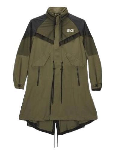 Nike X Sacai Waterproof Trench Jacket - Medium Olive