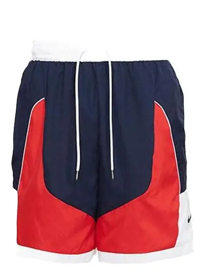 Nike Throwback Woven Sports Basketball Shorts - Red
