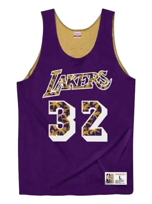 Mitchell & Ness X Nba Lakers 1992 Reversible Mesh Jersey 'magic Johnson 32 - Purple/gold