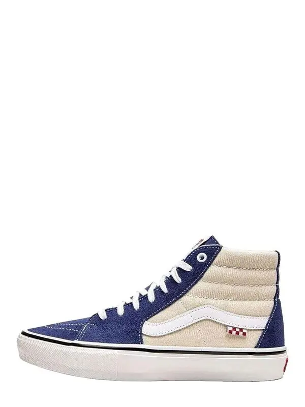 VANS High Top Skate Shoes - Blue/white