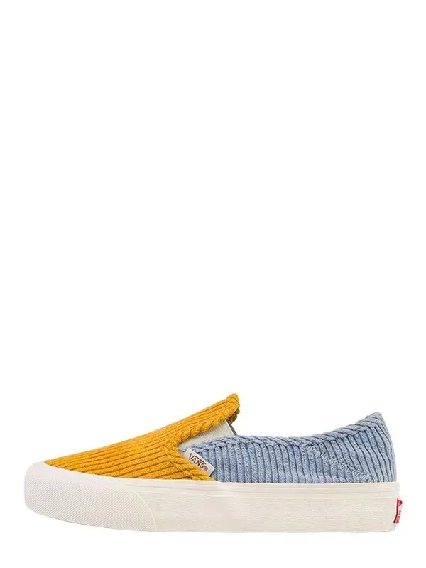 VANS Corduroy Slip-on Sneakers - Yellow/blue