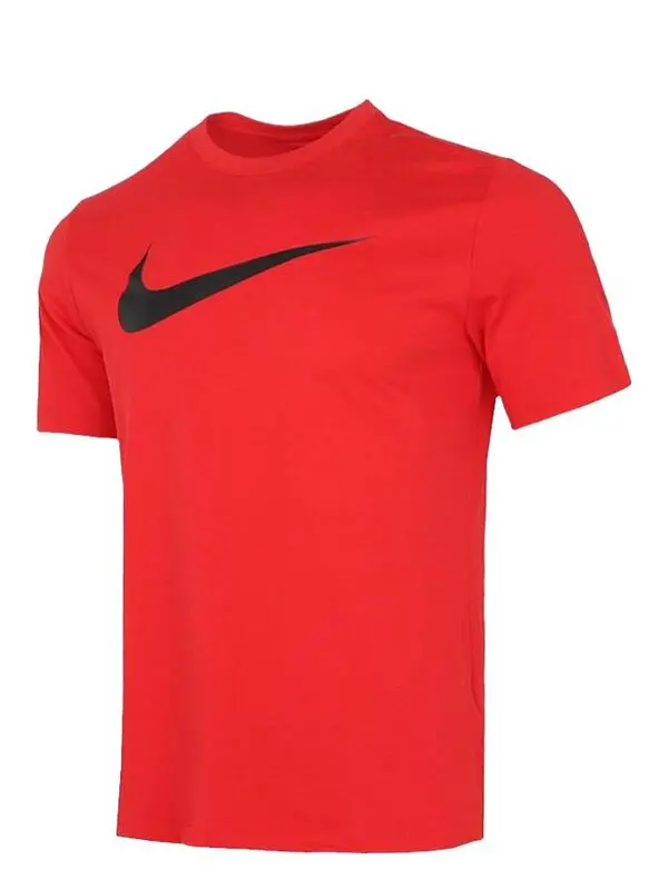 Nike Sportswear Swoosh Casual Sports Short Sleeve - Red