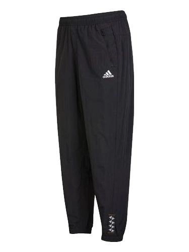 Adidas Solid Color Small Label Woven Casual Sports Pants/trousers/joggers Autumn Black - Multi-color