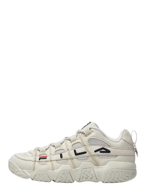 FILA Barricade Low Top Sneakers - White/black/red