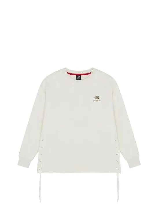 NEW BALANCE Long Sleeve Top - White/red