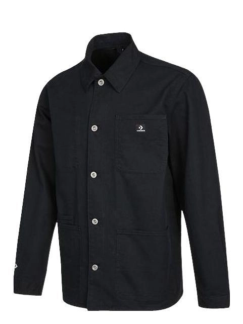 CONVERSE Ss22 Cargo Casual Long Sleeves Autumn Shirt - Black