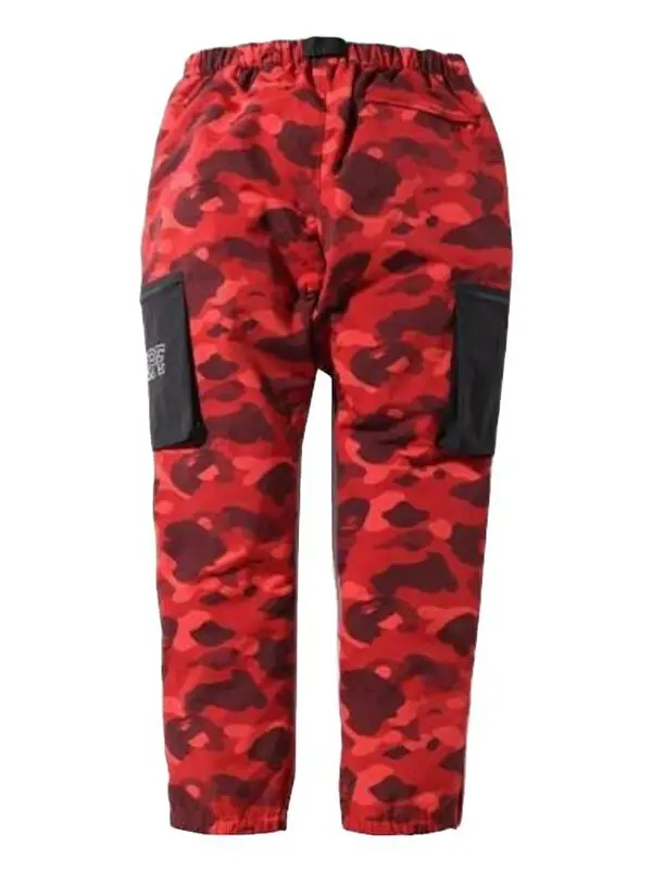 A BATHING APE Color Camo Military Pants - Red