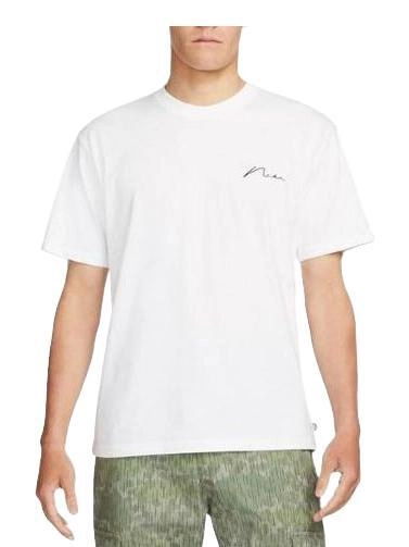 Nike Back Printing Round Neck Pullover Short Sleeve White - Default Color