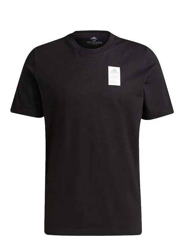 Adidas 3bar Logo Tee 2 Casual Sports Alphabet Printing Short Sleeve - Black