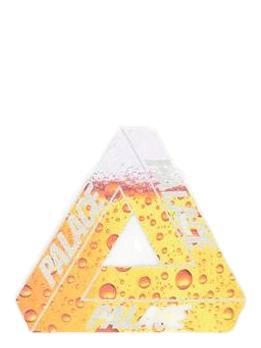PALACE Tri-lager Tee Triangle Logo Printing Short Sleeve Gray - Tan