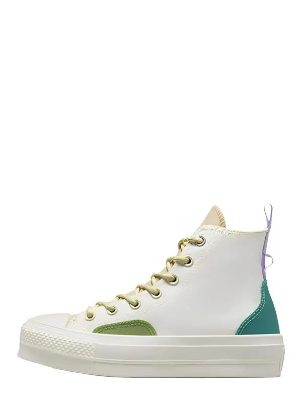 CONVERSE Chuck Taylor All Star Lift Platform High Top Sneakers - Cream/white/green
