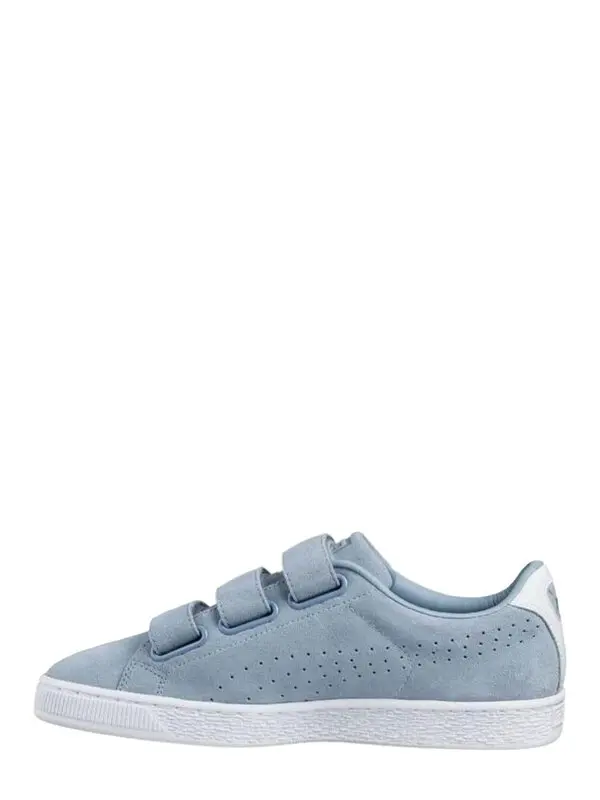 PUMA Basket Classic Strap Sneakers - Grey/blue