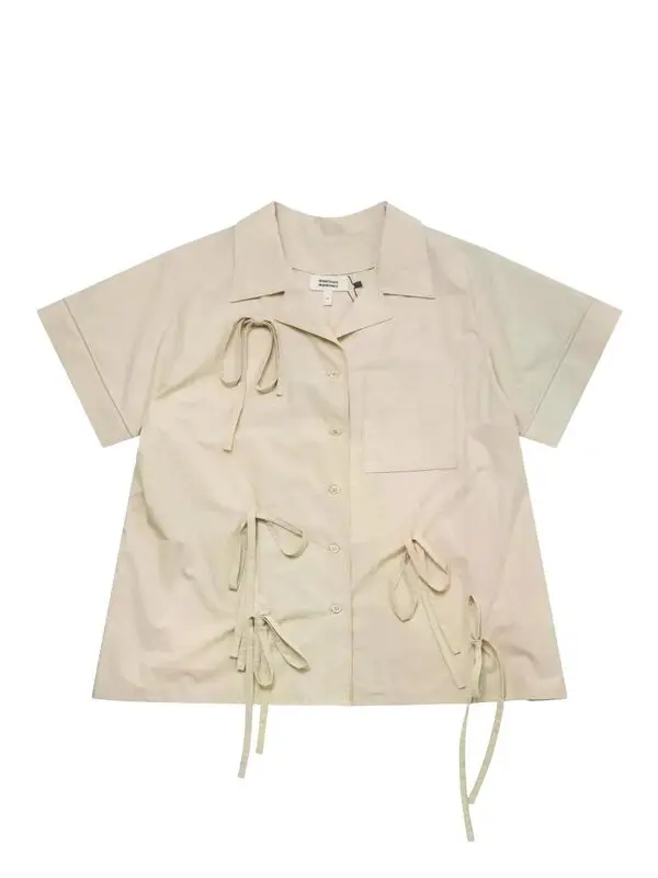 RENAISSANCE RENAISSANCE Bunny Bow Detail Shirt - Neutrals