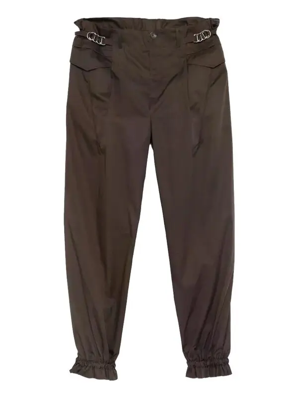 KIKO KOSTADINOV Buckle-detail Ruffled Cuff Trousers - Grey
