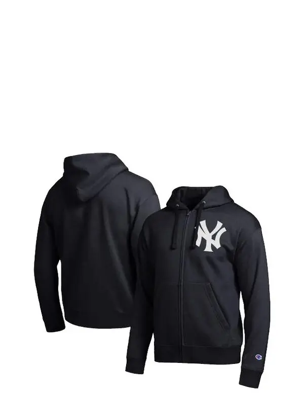 Champion New York Yankees All-star Full-zip Hoodie - Black