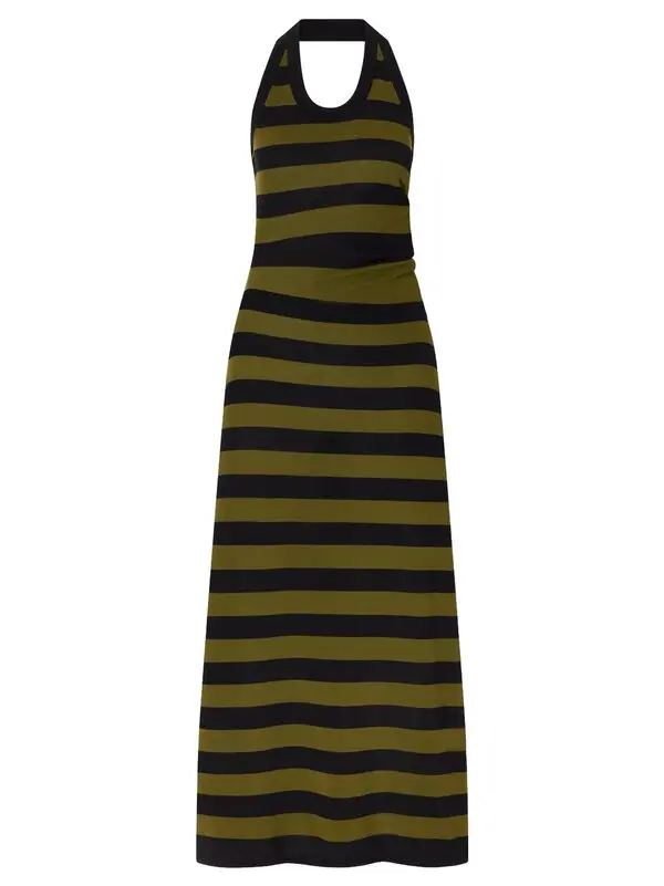 Proenza Schouler Fran Striped Cotton-knit Midi Dress - Multi