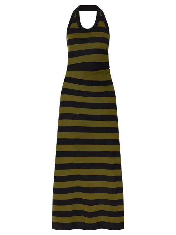 Proenza Schouler Fran Striped Cotton-knit Midi Dress - Multi