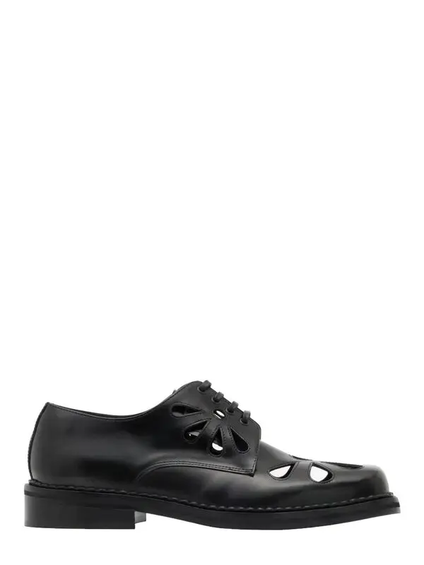 Simone Rocha Lace-up Loafers - Black