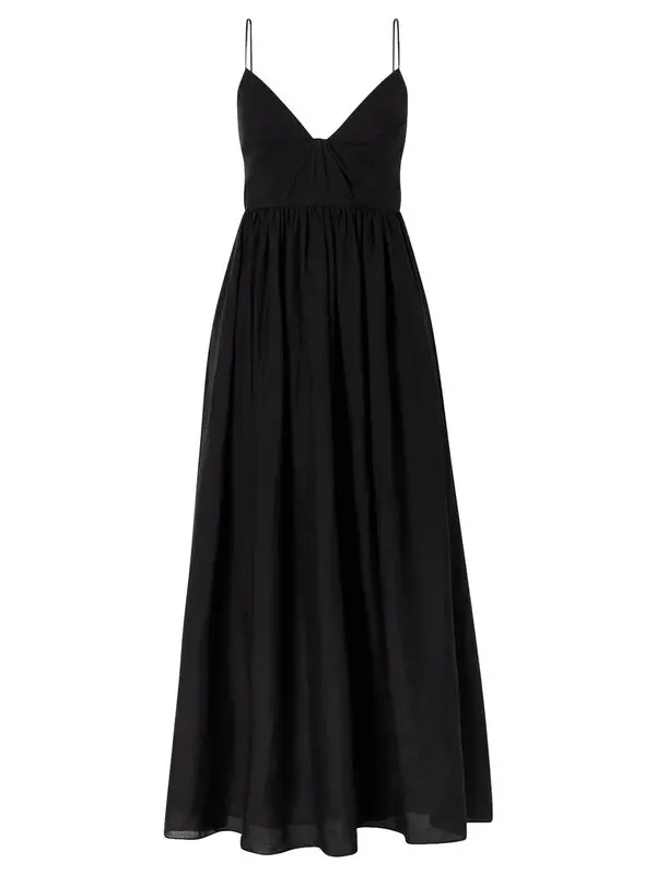 Aje Vacation Ramie Maxi Dress - Black