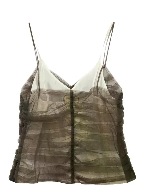 RENAISSANCE RENAISSANCE Deedee Ruffled Camisole Top - Brown