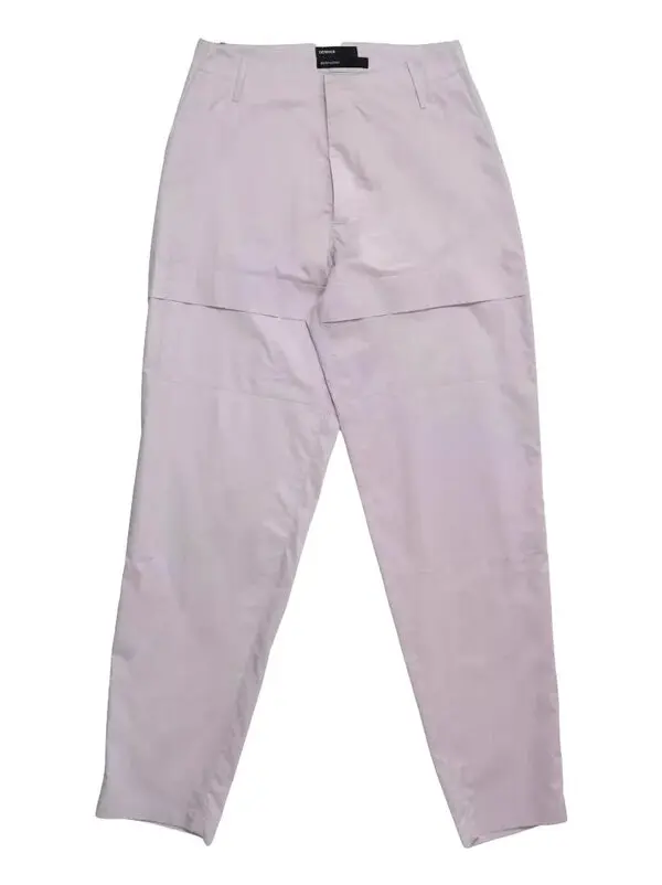 DERRICK Cream Panelled Trousers - Neutrals