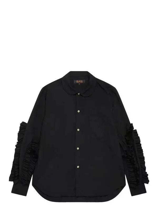 Comme Des Garçons Ruffled Peter Pan-collar Shirt - Black
