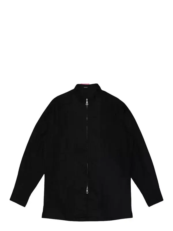 DERRICK Porter Zip-up Shirt - Black