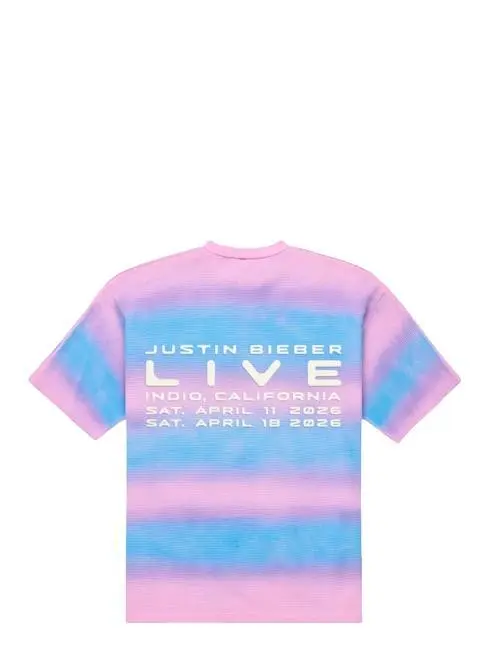 SKYLRK Justin Bieber Live Graphic T-shirt - Rouge