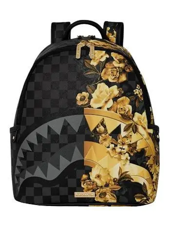 SPRAYGROUND Floral Remix Savage Backpack - Black/gold