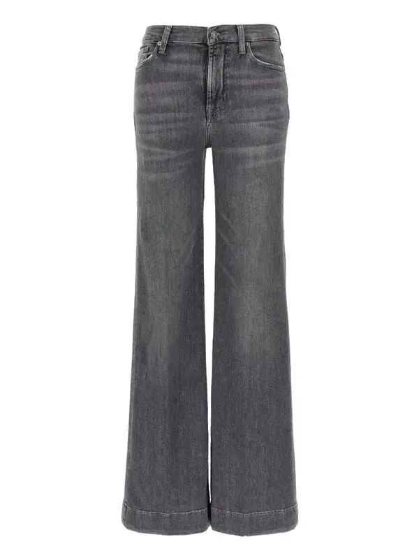 SEVEN High-waist Five-pocket Jeans - Grey