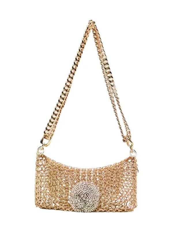 SILVIA GNECCHI Camelia Shoulder Bag - Gold