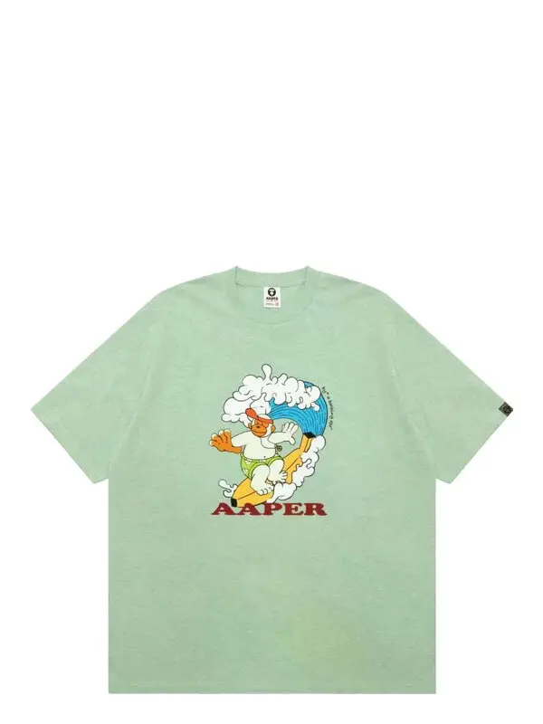 AAPE BY *A BATHING APE Graphic-print T-shirt - Green