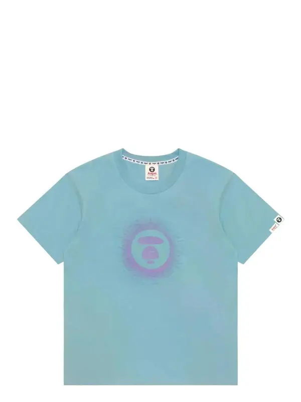 AAPE BY *A BATHING APE Logo Patch T-shirt - Blue