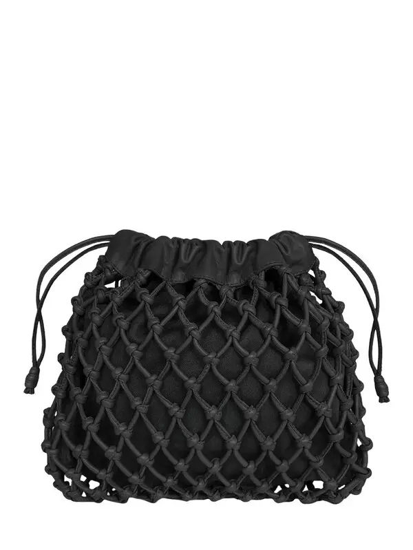 THE FRANKIE SHOP Small Morgan Pouch Bag - Black